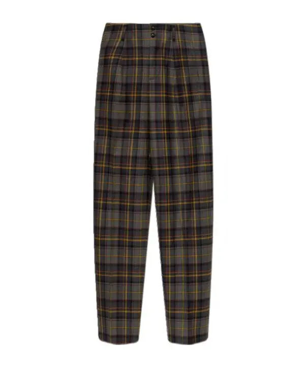 Etro Checked Pleated Trousers - Multi-color