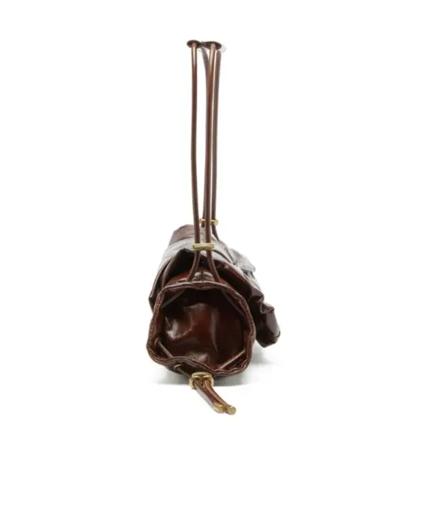 DIESEL® Scrunch-d Leather Shoulder Bag