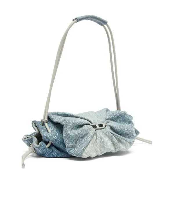 DIESEL® Small Scrunch-d Crystal-embellished Shoulder Bag