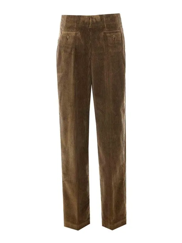 Etro Pleated Corduroy Trousers