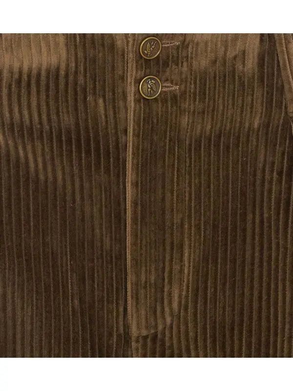 Etro Pleated Corduroy Trousers