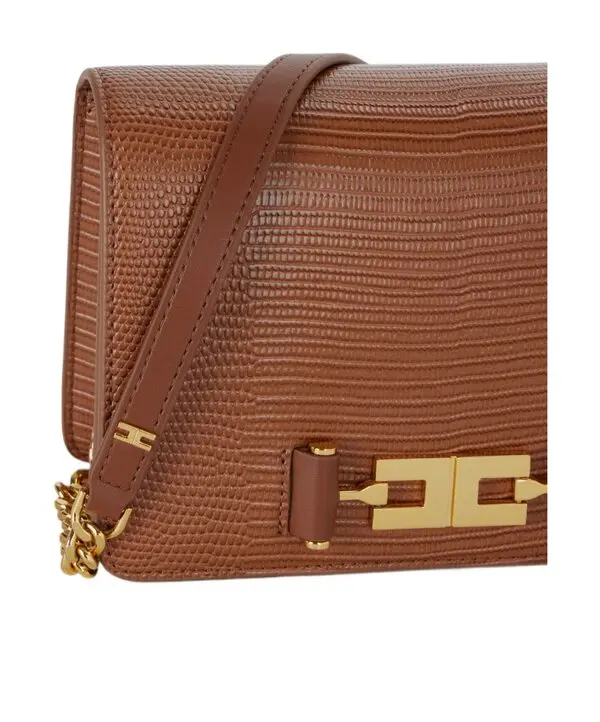 Elisabetta Franchi Shoulder Bag With Groumette Chain