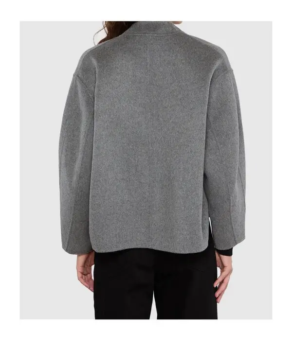 Soeur Short Wool Jacket With Asymmetrical Neckline