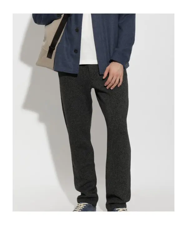Etro Arnica-motif Jacquard Track Pants