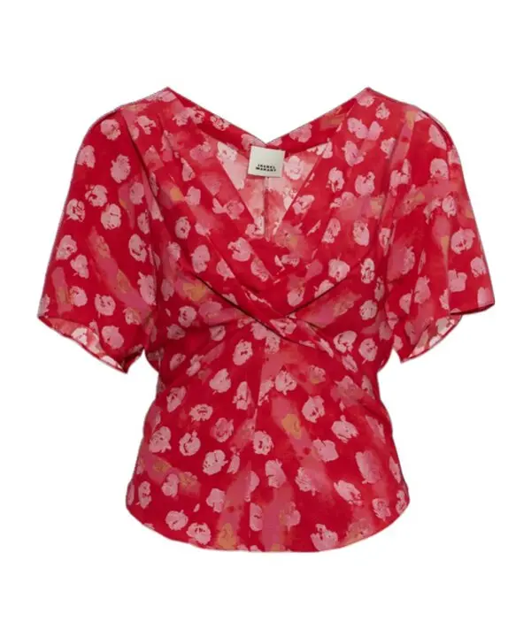 Isabel Marant Étoile V-neck Short-sleeved Top