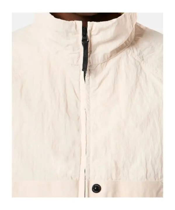 Stone Island Stand Collar Jacket With Anti-drop Finish