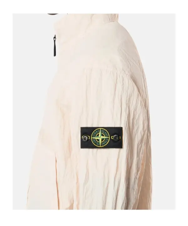 Stone Island Stand Collar Jacket With Anti-drop Finish