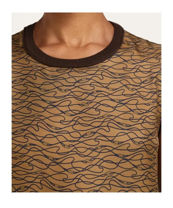 FERRAGAMO Sleeveless Knit Top With Silk Panel