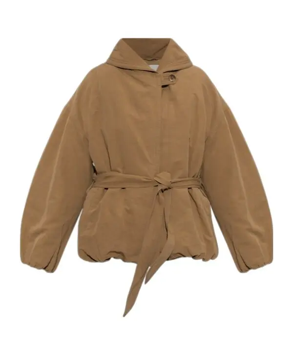 Isabel Marant Étoile Volinda Belted Hooded Jacket - Camel