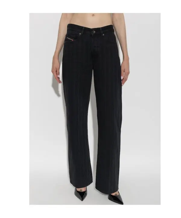 DIESEL® Belt-loop Jeans With Vertical Stripes