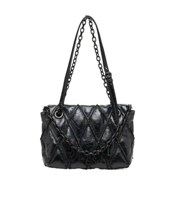 DIESEL® Charm-d Diamond-quilted Shoulder Bag