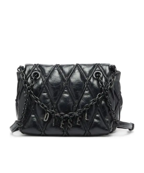 DIESEL® Charm-d Diamond-quilted Shoulder Bag