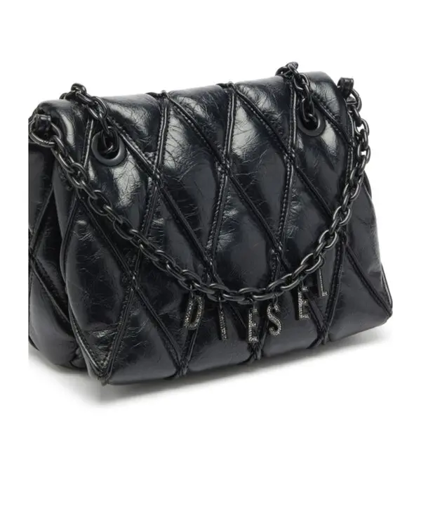 DIESEL® Charm-d Diamond-quilted Shoulder Bag