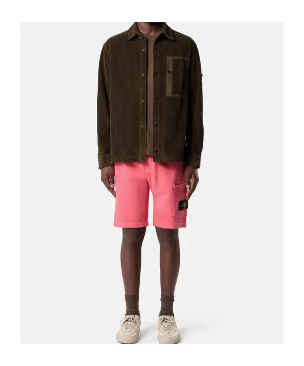 Stone Island Regular-fit Jogger Shorts With Cargo Pocket