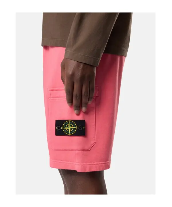 Stone Island Regular-fit Jogger Shorts With Cargo Pocket
