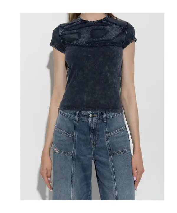 DIESEL® T-mely-cup Textured T-shirt