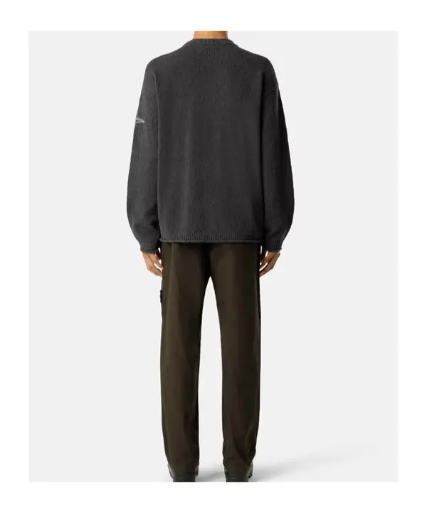 Stone Island Loose-fit Crewneck Jumper With Needle-punched Star