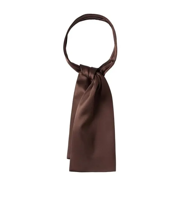 Brunello Cucinelli Satin Neck Scarf - Brown