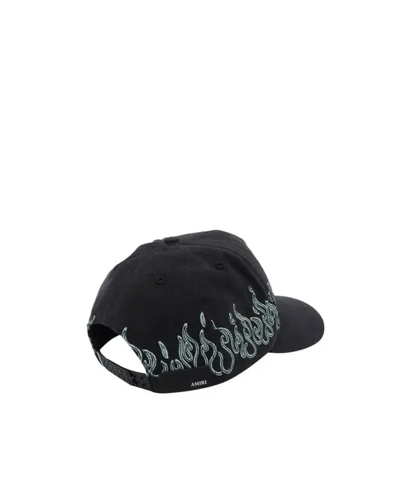 Amiri Flame-embroidered Logo-patch Baseball Cap