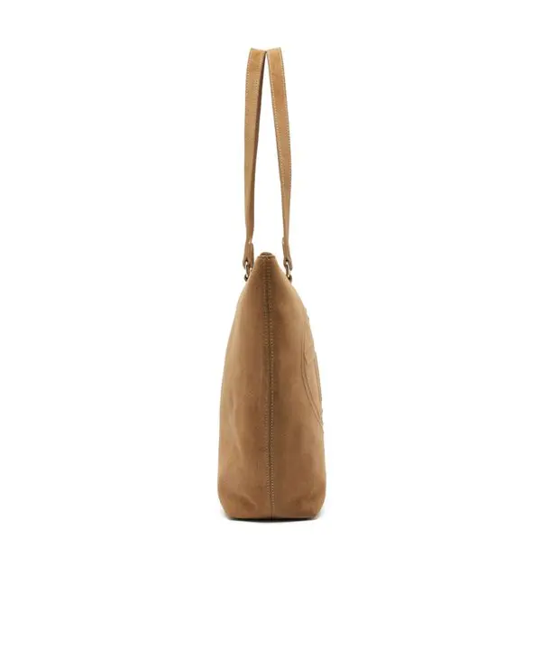 DIESEL® Suede Tote With Embossed Oval D Logo