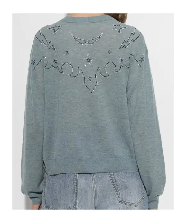 Zadig&Voltaire Swapy Cashmere Jumper With Patterned Embellishments