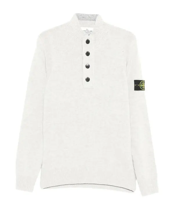 Stone Island Logo-patch Long-sleeve Sweater