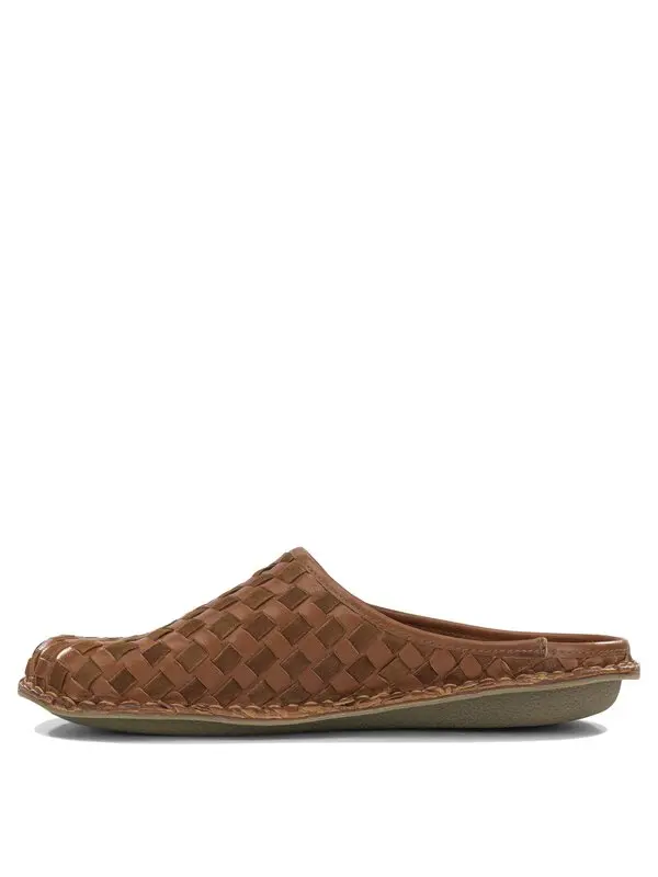 Comme Des Garçons Round-toe Flat Slippers