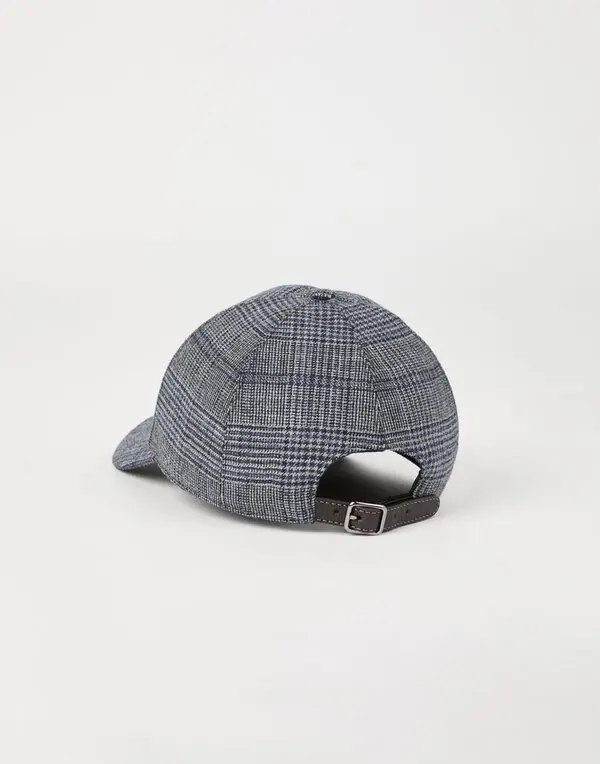 Brunello Cucinelli Checked Baseball Cap
