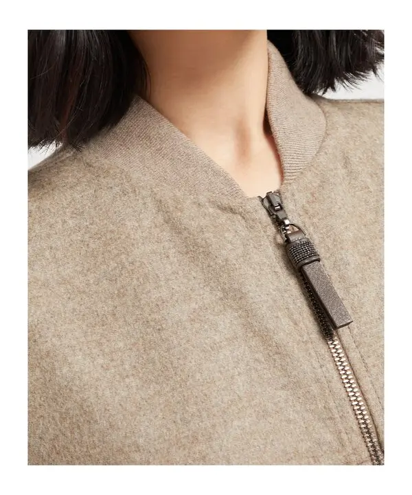 Brunello Cucinelli Zip-up Cap Sleeve Gilet