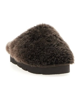 Brunello Cucinelli Monile Shearling Slip-on Sandals