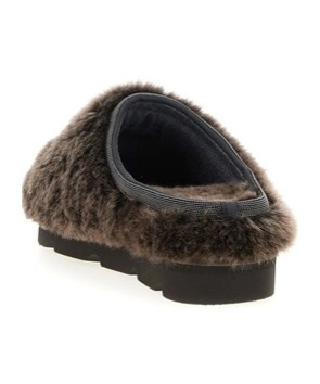 Brunello Cucinelli Monile Shearling Slip-on Sandals