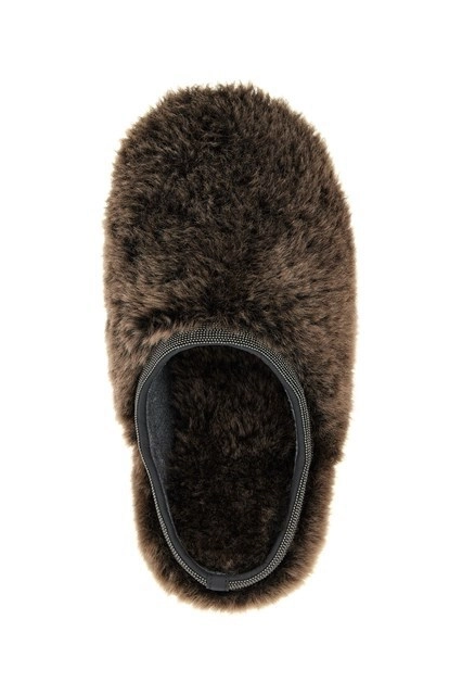 Brunello Cucinelli Monile Shearling Slip-on Sandals