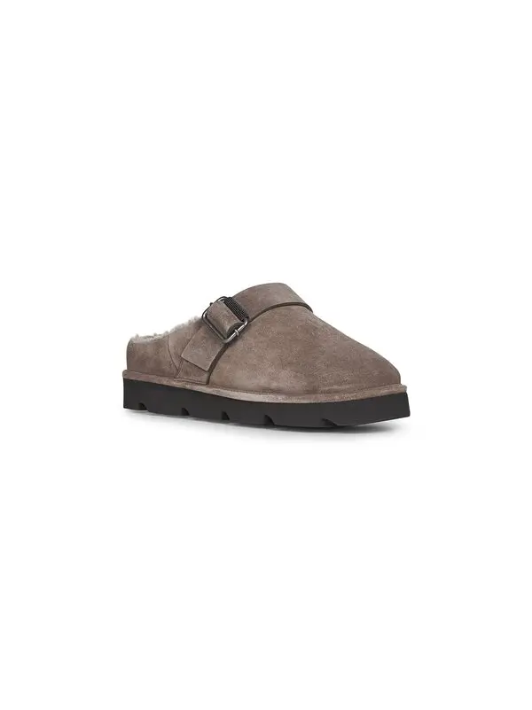 Brunello Cucinelli Round Toe Buckled Mules