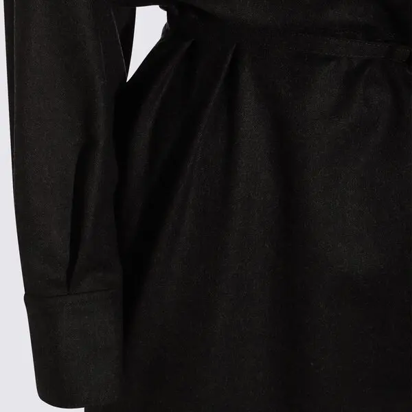 Brunello Cucinelli Long-sleeved Wrap Midi Dress