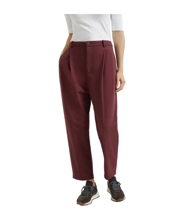 Brunello Cucinelli Pleat Cropped Pants