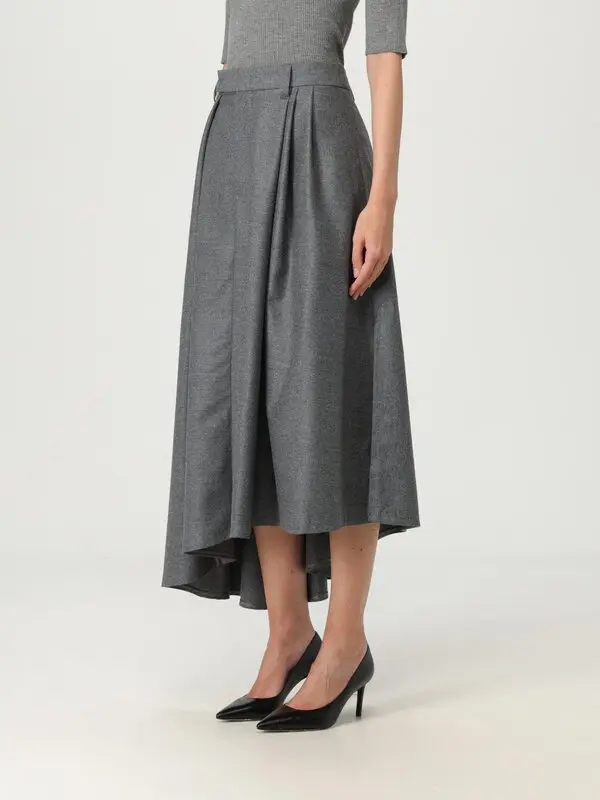 Brunello Cucinelli Asymmetrical Hem Midi Skirt