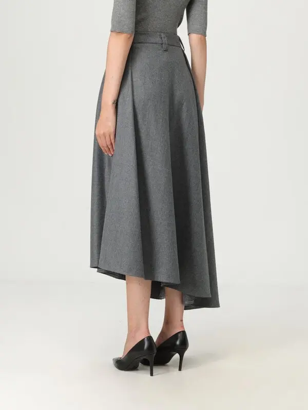 Brunello Cucinelli Asymmetrical Hem Midi Skirt