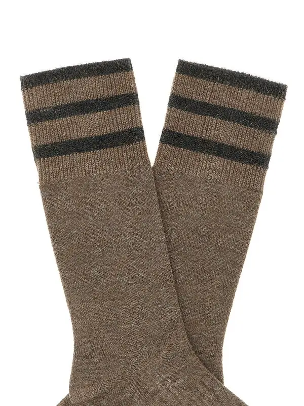 Brunello Cucinelli Luxe Detailed Long Socks