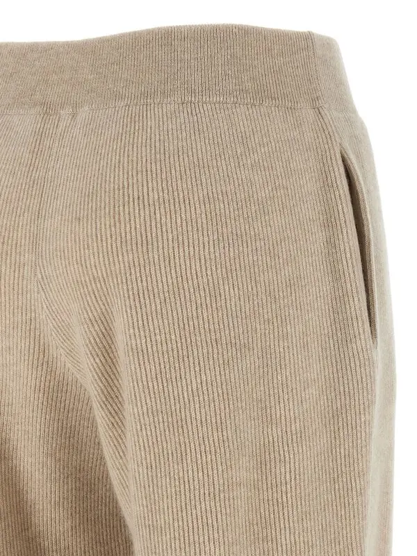 Brunello Cucinelli English Rib Knit Trousers