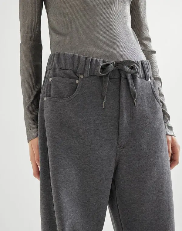 Brunello Cucinelli Cotton Drawstring Track Pants