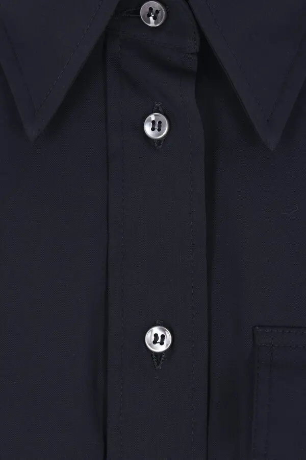 Brunello Cucinelli Monili Detail Curved Hem Shirt