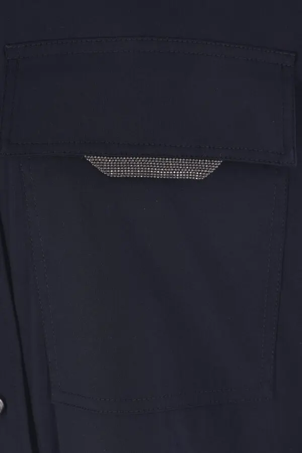 Brunello Cucinelli Monili Detail Curved Hem Shirt