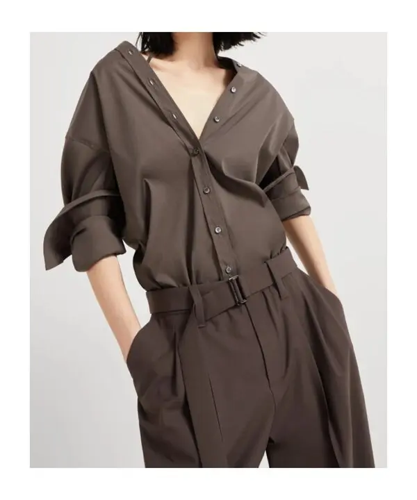 Brunello Cucinelli Long Sleeve Shirt With Peak Collar