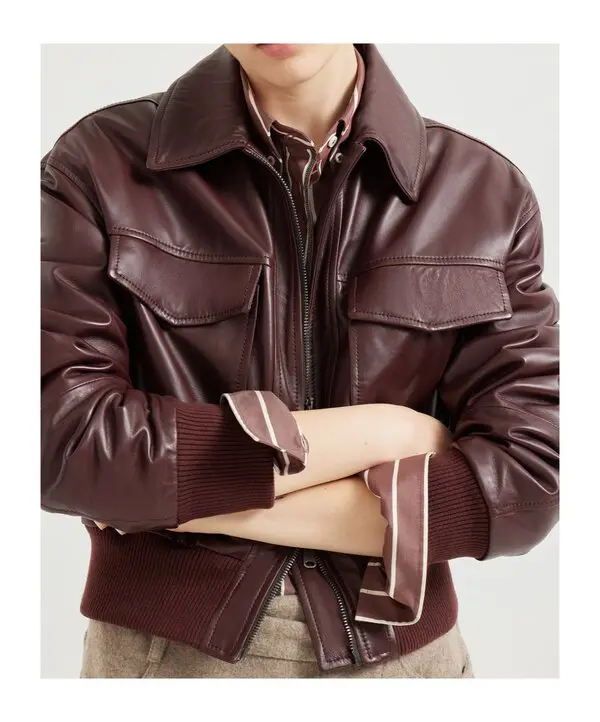 Brunello Cucinelli Monili Detail Bomber Jacket