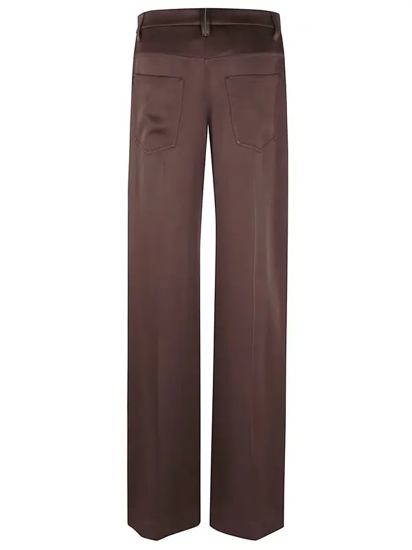 Brunello Cucinelli Monili Detailed Straight Leg Trousers - Black