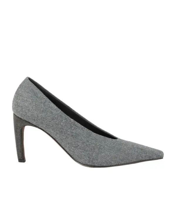 Brunello Cucinelli 85mm Flannel Pumps