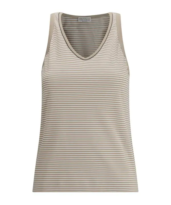 Brunello Cucinelli Striped Tank Top - Multi-color