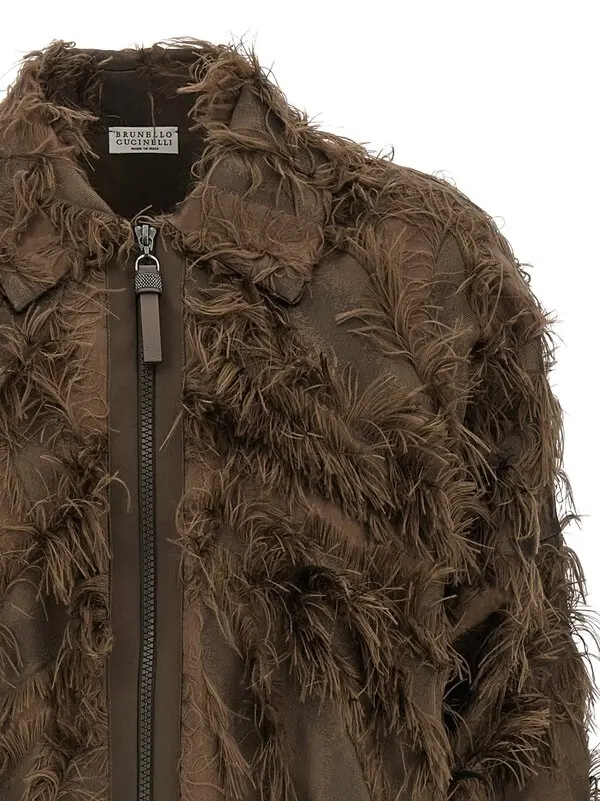 Brunello Cucinelli Monili Embroidered Zip-up Jacket