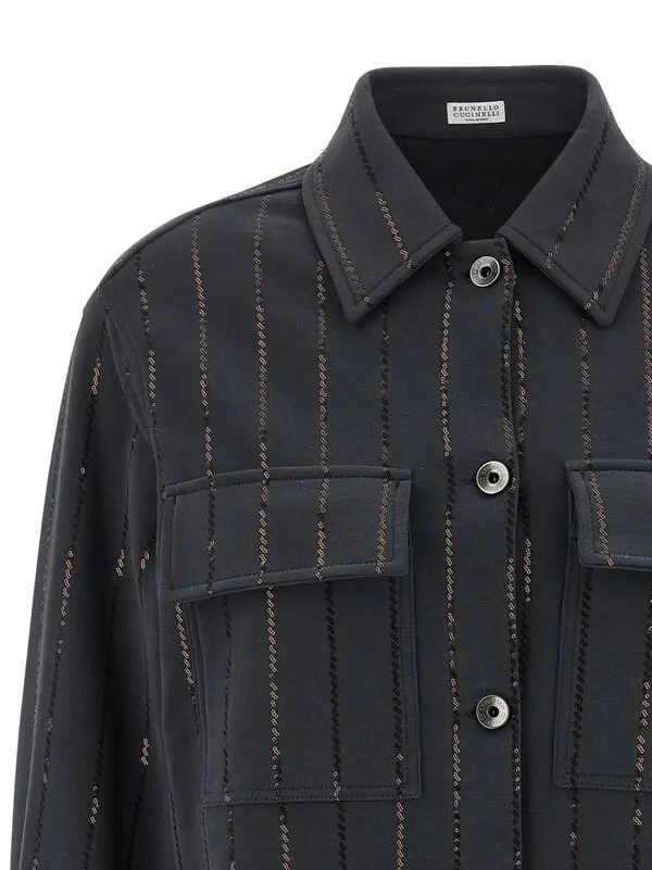 Brunello Cucinelli Sequin Embellished Shirt