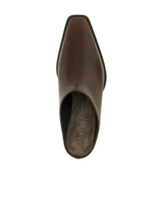 Brunello Cucinelli Square Toe Heeled Mules